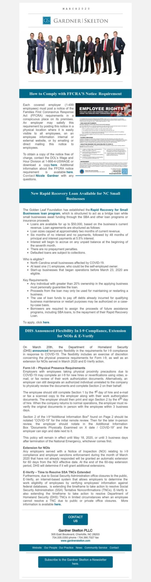 Client Alert: FFCRA's Notice Requirement, Rapid Recovery Loan, and I-9 ...